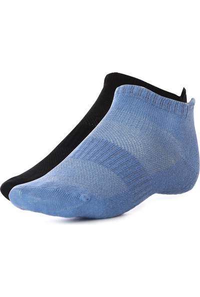 Sportive 2 Li Unisex Siyah Günlük Stil Kaymaz Çorap 2021009-SL