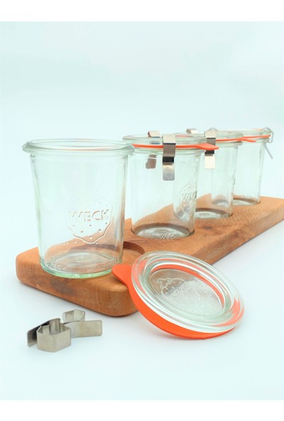 Weck 160 Ml. Cam Kahvaltılık Kavanoz Seti Weck 160 Ml. Cam Kahvaltılık Kavanoz Seti