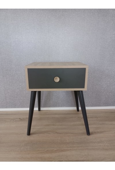 Emdief Home Neva Tek Çekmece Komodin - Yan Sehpa