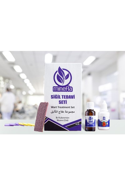 Minefla Siğil Tedavi 2'li Özel Set Özel Solüsyon ve Caster Oil Minefla Siğil Tedavi 2'li Özel Set Özel Solüsyon ve Caster Oil