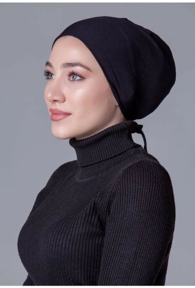 Sahra Şal Dünyasi Silikonlu Siyah Iç Bone