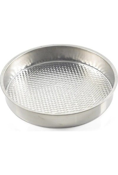 Mobilreyon Motifli Krom Çelik Tepsi Çiğ Köfte Leğeni 40 cm No: 2 Mobilreyon Motifli Krom Çelik Tepsi Çiğ Köfte Leğeni 40 cm No: 2