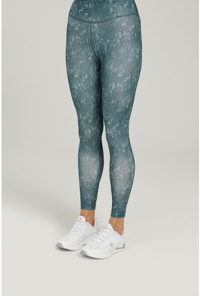 Lumberjack CT691 Camıla Aop Leggıngs Yeşil Kadın Tayt