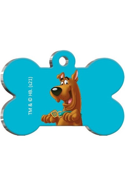 Scooby Doo Kemik Şekilli Kedi ve Köpek Künyesi Small 2,5 x 2,75 cm Açık Mavi Scooby Doo Kemik Şekilli Kedi ve Köpek Künyesi Small 2,5 x 2,75 cm Açık Mavi