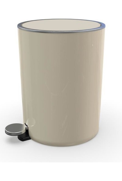 Primanova Lenox 5 Litre Pedallı Çöp Kovası Bej Primanova Lenox 5 Litre Pedallı Çöp Kovası Bej