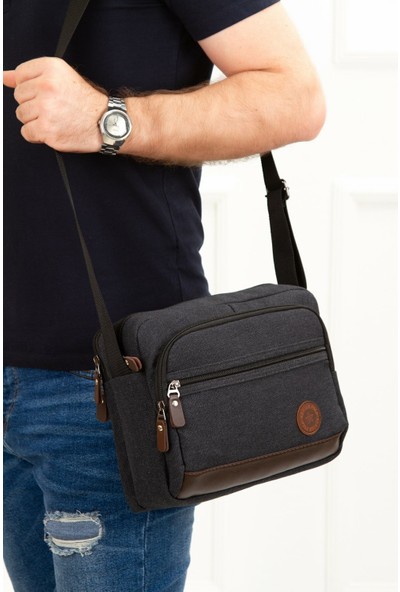 Newish Polo Kanvas Erkek El Omuz Çantası Newish Polo Kanvas Erkek El Omuz Çantası