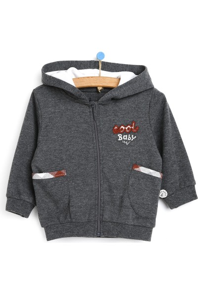 Bebbek Cool Baby Kapüşonlu Hırka