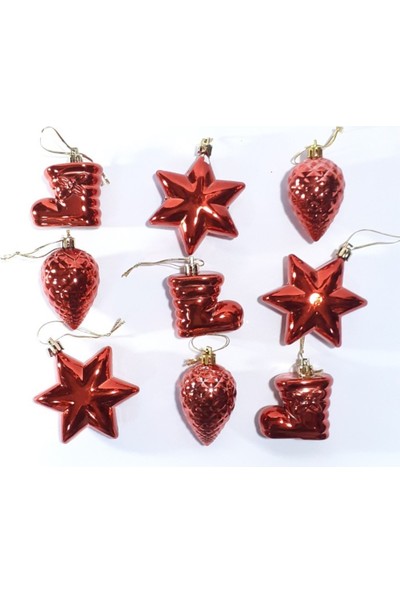 Funworld Yılbaşı Yeni Yıl Süsü Çam Ağacı Süs Karışık 9'lu Funworld Yılbaşı Yeni Yıl Süsü Çam Ağacı Süs Karışık 9'lu