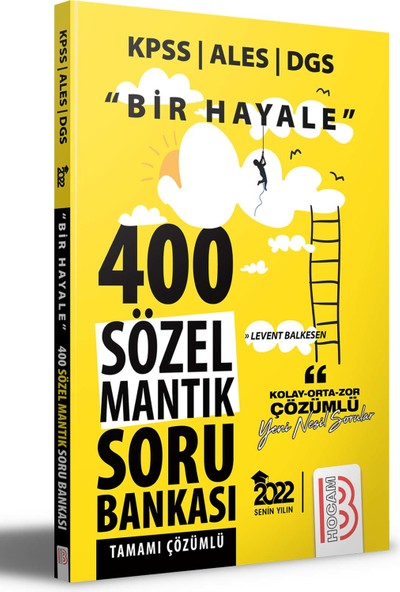 Benim Hocam Yayınları 2022 Bir Hayale Serisi Sözel Mantık Tamamı Çözümlü Soru Bankası Benim Hocam Yayınları 2022 Bir Hayale Serisi Sözel Mantık Tamamı Çözümlü Soru Bankası