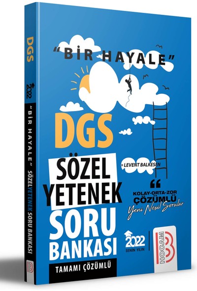 Benim Hocam Yayınları 2022 Bir Hayale Serisi DGS Sözel Yetenek Tamamı Çözümlü Soru Bankası