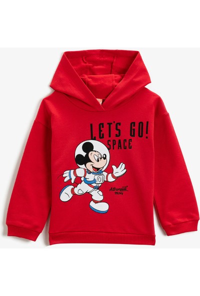 Koton Mickey Mouse Lisanslı Pamuklu Baskılı Kapüşonlu Sweatshirt Koton Mickey Mouse Lisanslı Pamuklu Baskılı Kapüşonlu Sweatshirt