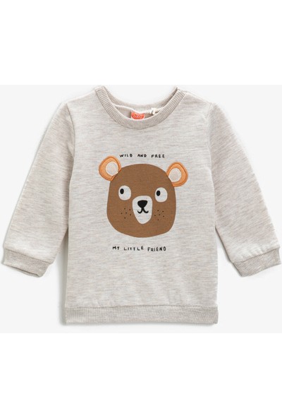 Koton Hayvan Baskılı Sweatshirt