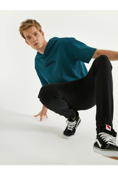 Koton Erkek Kapşonlu Kısa Kollu Sweatshirt