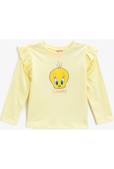 Koton Tweety Lisanslı Baskılı Tişört