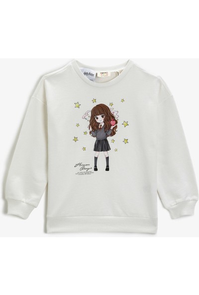 Koton Harry Potter Lisanslı Baskılı Sweatshirt Bisiklet Yaka Pamuklu