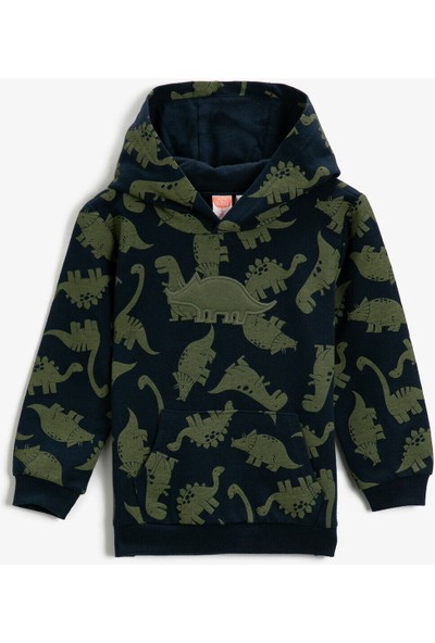 Koton Erkek Bebek Pamuklu Dinozor Baskılı Kapüşonlu Sweatshirt Koton Erkek Bebek Pamuklu Dinozor Baskılı Kapüşonlu Sweatshirt