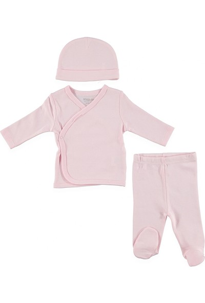 Hello Baby Bebek Zıbın-Şapka-Patikli Alt 3'lü Set