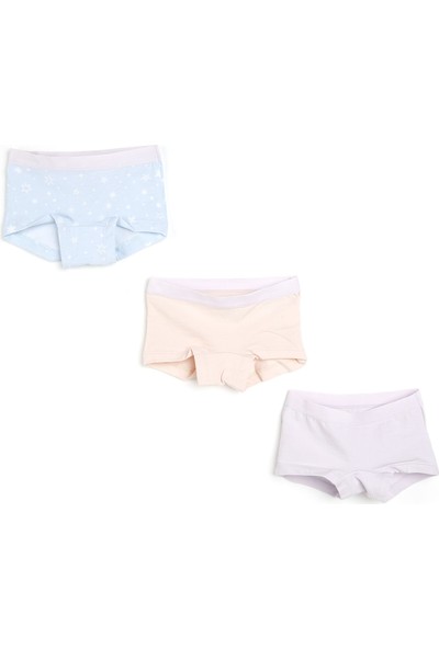Hello Baby Basic Kız Bebek Elastanlı 3'lü Boxer Hello Baby Basic Kız Bebek Elastanlı 3'lü Boxer