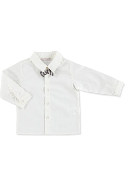 Cassiope Ekose Pamuklu Uzun Kol Papyonlu Gömlek