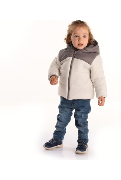Hello Baby Kış Bebek Basic Iki Renkli Kapüşonlu Mont Hello Baby Kış Bebek Basic Iki Renkli Kapüşonlu Mont