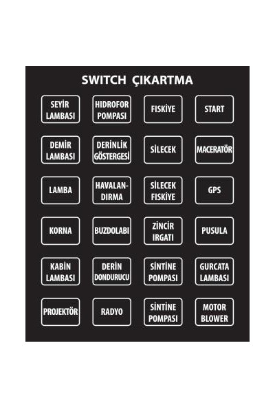 Bfy Swıtch Çıkartma Kare Türkçe