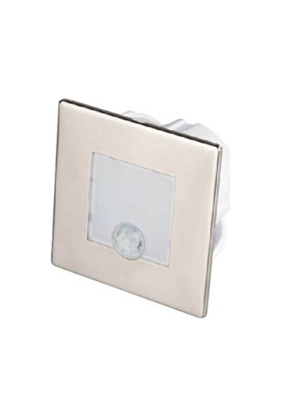 Cata 1,5W Kare Sensörlü Koridor Merdiven Armatür Satin Kasa Günışığı Cata 1,5W Kare Sensörlü Koridor Merdiven Armatür Satin Kasa Günışığı