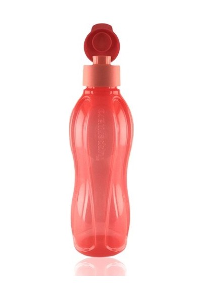 Tupperware Kolay Kapak Mercan Renk Su Şişesi 500 ml