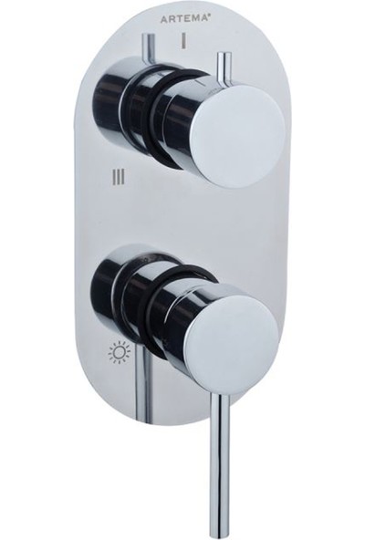 Artema Minimax A41652 Ankastre Banyo Bataryası, Yönlendiricili,3 Yollu