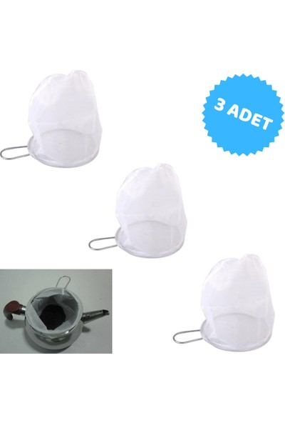 Milano Torba Süzgeç, Demlik Süzgeci, Süt Süzgeci, Bitki Çayı Süzgeci, Büyük Boy, 3 Adet Milano Torba Süzgeç, Demlik Süzgeci, Süt Süzgeci, Bitki Çayı Süzgeci, Büyük Boy, 3 Adet