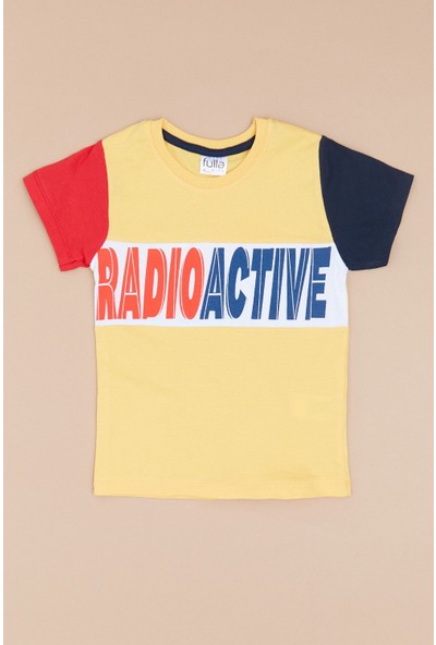 Çocuk Radıo Actıve Baskılı Tshirt Çocuk Radıo Actıve Baskılı Tshirt
