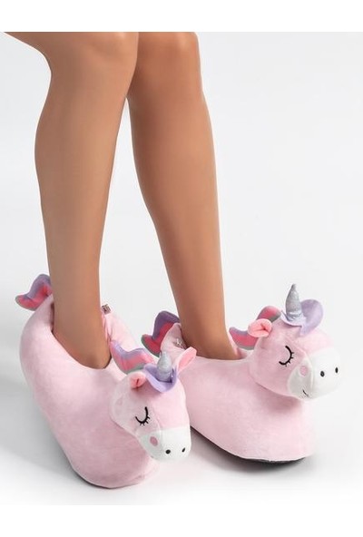 Twıgy YY0297 Pınkcorn-2 Pembe Kadın Sessiz Taban Kışlık Panduf Twıgy YY0297 Pınkcorn-2 Pembe Kadın Sessiz Taban Kışlık Panduf