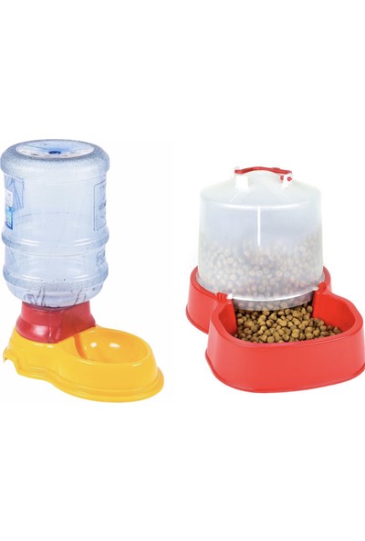 Acek Plastik Otomatik Mama Ve Damacana Uyumlu Su Kabı