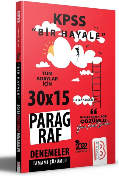 Benim Hocam Yayınları KPSS 2022 Bir Hayale Serisi Paragraf Denemeleri