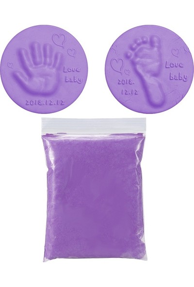 Aref Bebek El ve Ayak Izi Çıkarma Yumuşak Kil 20 Gr. Künye 0-24 Ay