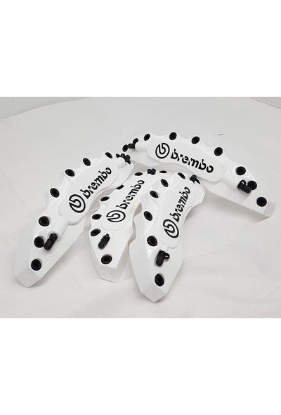 Brembo Fren Kaliper Kapağı Kabartma Yazılı 4lü Set Beyaz Brembo Fren Kaliper Kapağı Kabartma Yazılı 4lü Set Beyaz