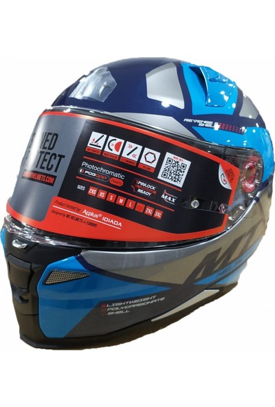 MT Kask mt Full Face V14 Revenge 2 Scalpel A7 V14 Mavi M Beden MT Kask mt Full Face V14 Revenge 2 Scalpel A7 V14 Mavi M Beden
