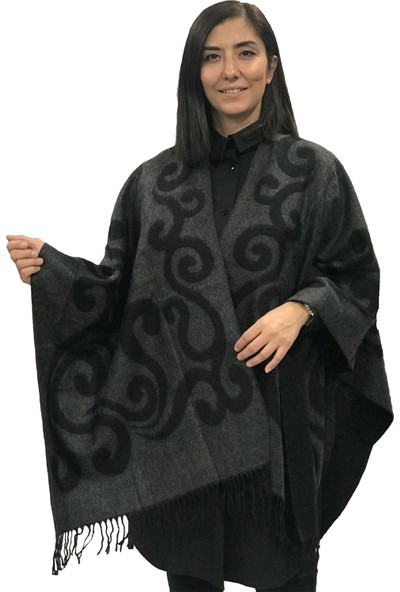 Eşarp Center Forum Çift Taraflı Panço Omuz Şalı 130 x 85 cm Eşarp Center Forum Çift Taraflı Panço Omuz Şalı 130 x 85 cm