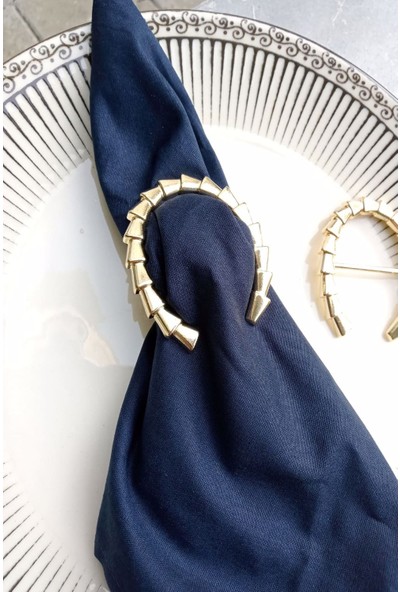 E-Sanat Evi 6 Adet Gold Metal Nal Peçete Yüzüğü E-Sanat Evi 6 Adet Gold Metal Nal Peçete Yüzüğü