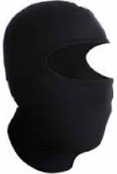 Motospartan Balaklava - Boyunluk Düz Model Siyah 1360