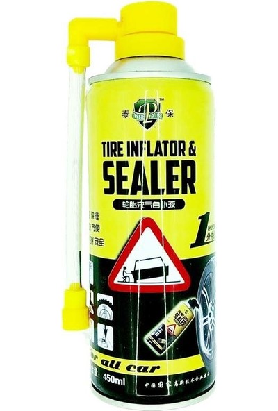 Larimar Sealer Lastik Tamir Köpüğü 450 ml ( Lastik Şişirici Sprey ) Motosiklet ve Otomobiller Için