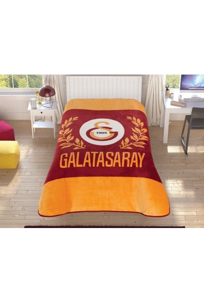 Taç - Galatasaray Sarı Kırmızı Tek Kişilik Lisanslı Battaniye