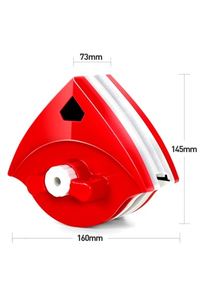 Cleansoft Mıknatıslı Çift Cam Pencere Silme Aparatı Cam Silici 3-30MM