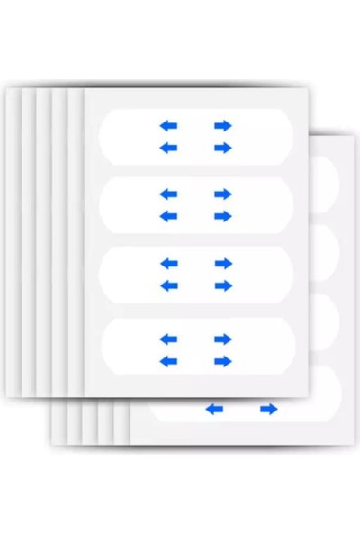 Bısturızer Ultra Şeffaf (Görünmez) Yüz Germe ve Inceltme Bandı (40 Adet Bant)