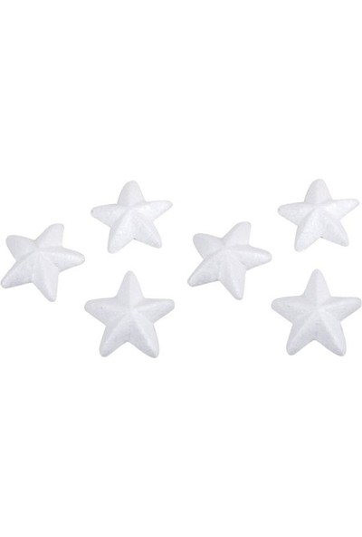 Bubu Strafor Köpük Yıldız 7,5cm 6 Parça Bubu Strafor Köpük Yıldız 7,5cm 6 Parça