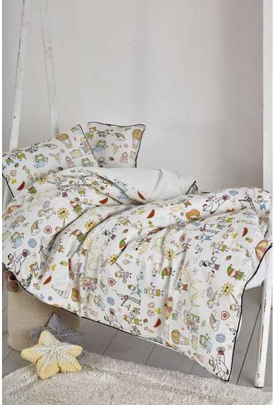 Ecocotton Carnaval Bebek Nevresim Seti Baskılı 100x150 Ecocotton Carnaval Bebek Nevresim Seti Baskılı 100x150