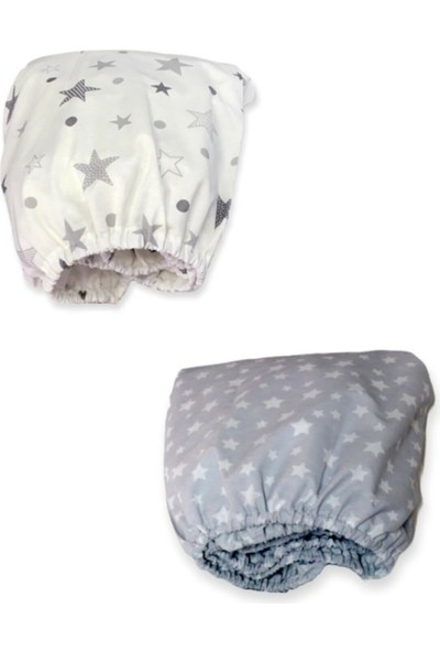 Bebek Özel Pamuklu Bebek ve Çocuk Lastikli Çarşaf Gri Yıldızlılar 70X130 (2 Adet) Bebek Özel Pamuklu Bebek ve Çocuk Lastikli Çarşaf Gri Yıldızlılar 70X130 (2 Adet)