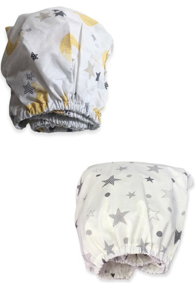 Bebek Özel Pamuklu Bebek ve Çocuk Lastikli Çarşaf Sarı Ay ve Gri Yıldızlı 90X190 (2 Adet) Bebek Özel Pamuklu Bebek ve Çocuk Lastikli Çarşaf Sarı Ay ve Gri Yıldızlı 90X190 (2 Adet)