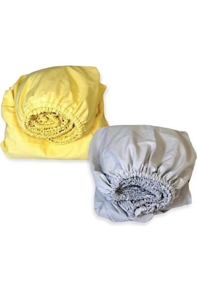 Bebek Özel Pamuklu Bebek ve Çocuk Lastikli Çarşaf Gri ve Sarı 70X120 (2 Adet) Bebek Özel Pamuklu Bebek ve Çocuk Lastikli Çarşaf Gri ve Sarı 70X120 (2 Adet)