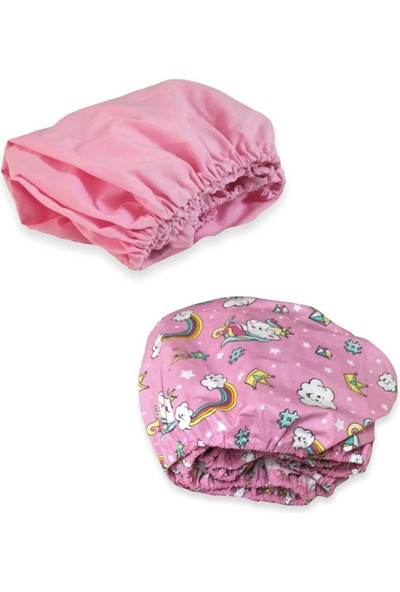 Bebek Özel Pamuklu Bebek ve Çocuk Lastikli Çarşaf Pembe ve Unicorn 70X110 (2 Adet) Bebek Özel Pamuklu Bebek ve Çocuk Lastikli Çarşaf Pembe ve Unicorn 70X110 (2 Adet)