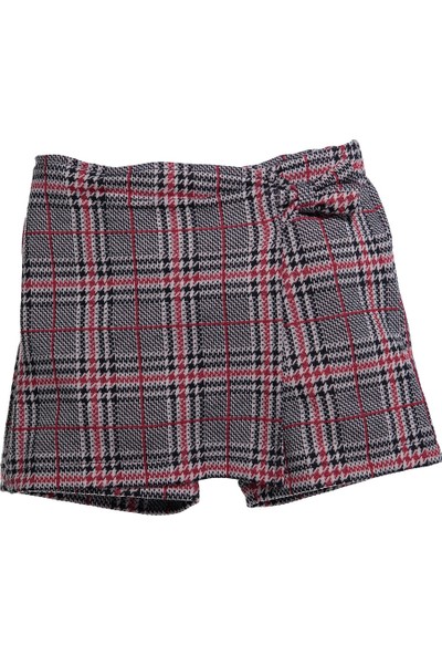 Mininio Kız Çocuk Ekose Şort Etek (5 - 12 Yaş )